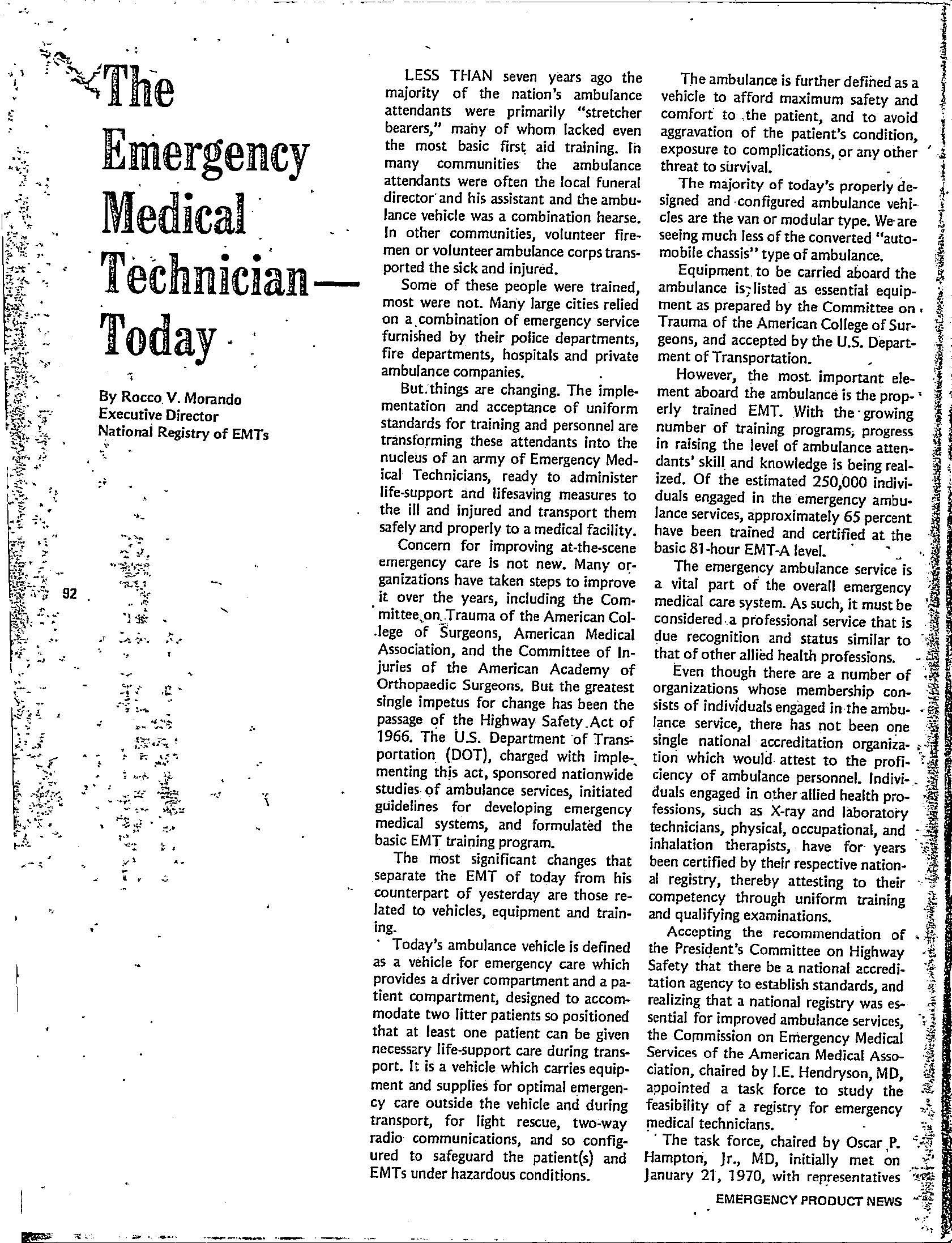 MIEMSS History Timeline